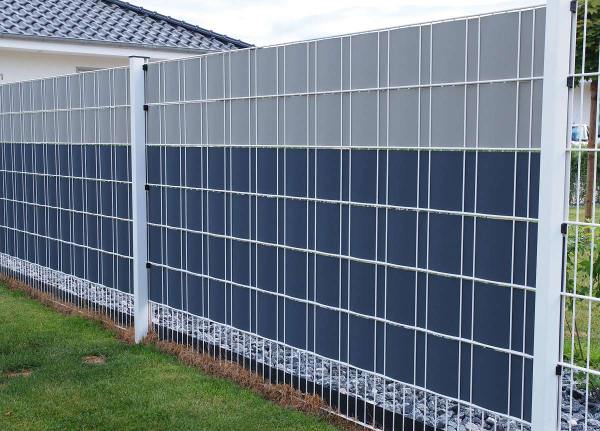 Rolle mit 50 Meter Zaun Sichtschutzstreifen Windschutz Sichtschutz ...